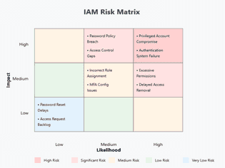 A risk matrix in IAM helps organizations evaluate and prioritize ...