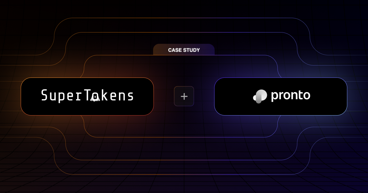 SuperTokens: GoPronto case study"