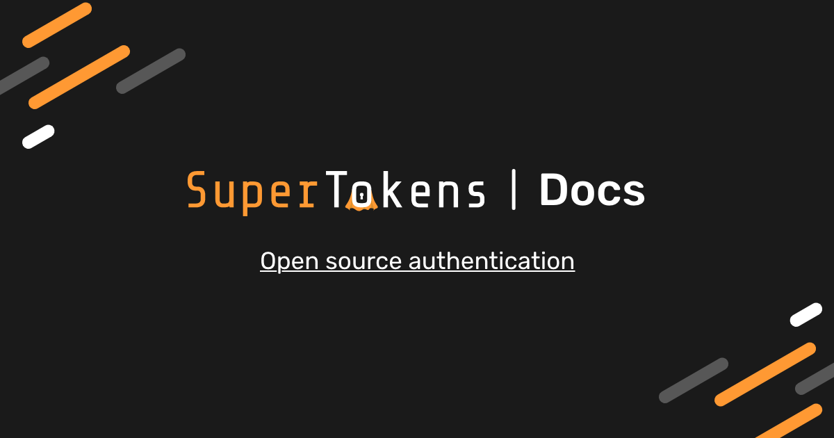 Init · Supertokens
