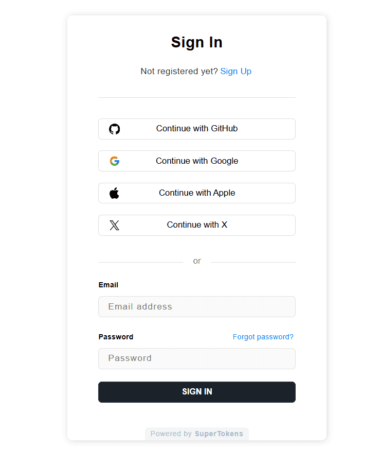Supertokens Pre Built Ui With Vuejs How To Use Supertokens